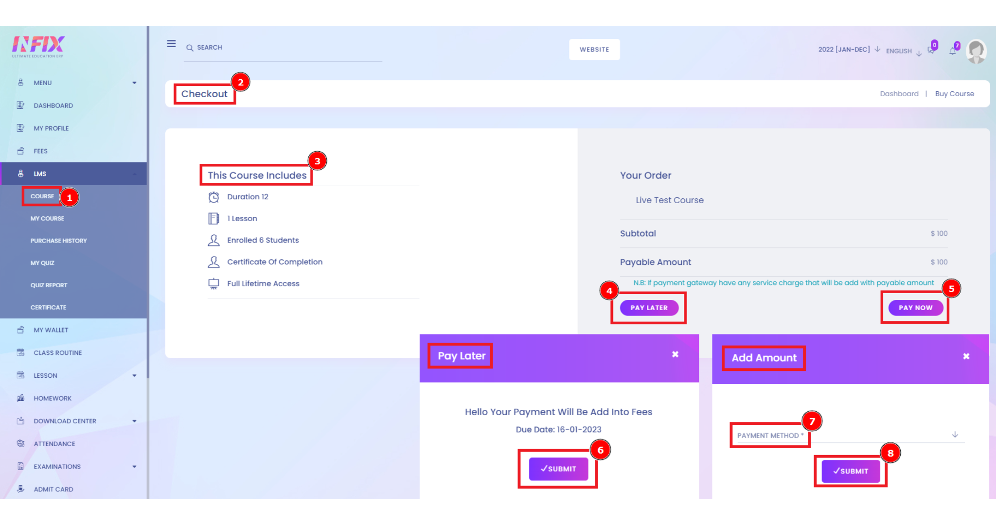 Course Payment Procedure | Aorasoft HelpDesk
