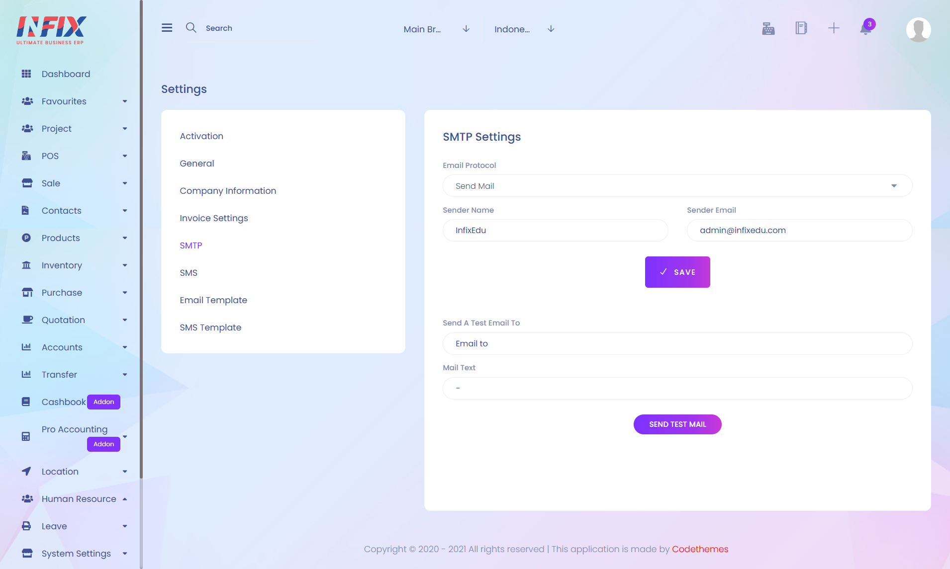 System Settings | Aorasoft HelpDesk